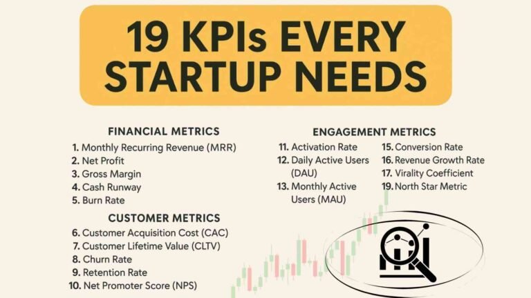 Top 19 Startup KPIs to Track in 2025 | Key Growth Metrics